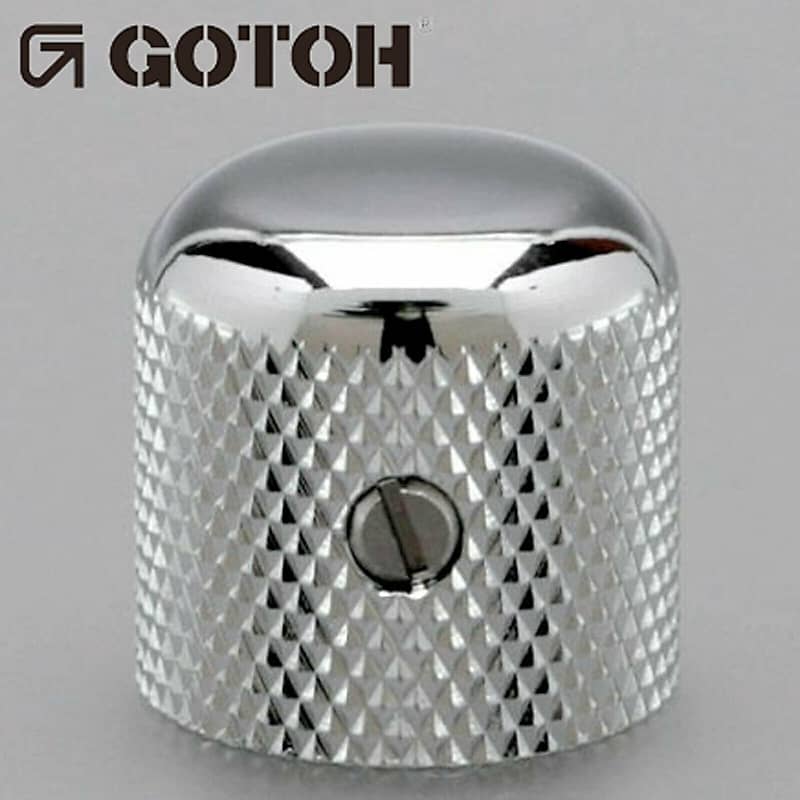 NEW (1) Gotoh Control Knob Metal DOME Bass/Guitar for 1/4 | Reverb