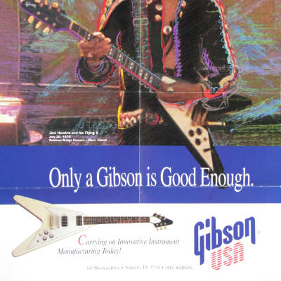 Gibson Poster : Les Paul collection with Joe Perry | Reverb UK