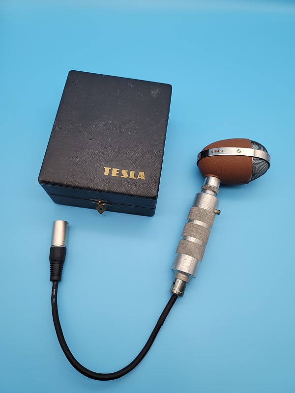 Vintage 1950s Czech TESLA EGG Microphone w/ Cough Button | Reverb