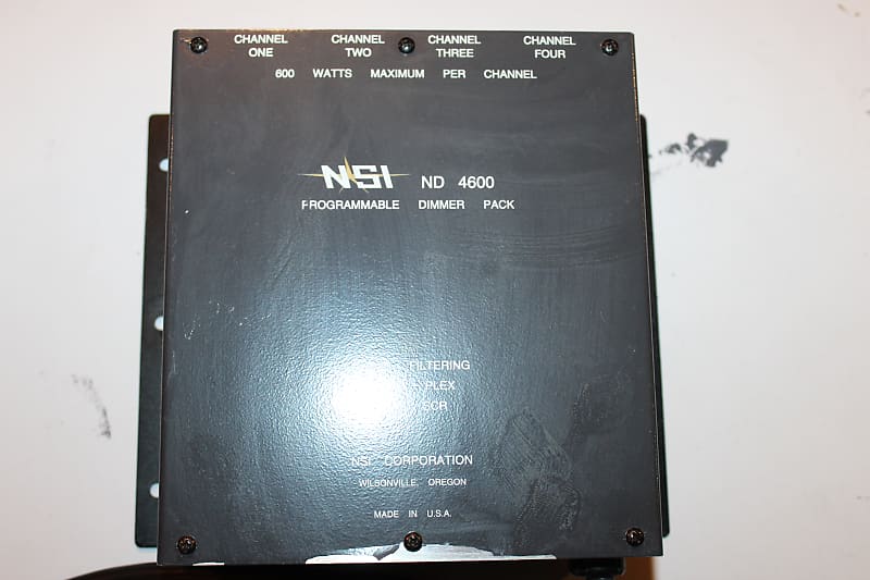 NSI ND4600 Dimmer Pack for Stage Lighting 4 Chennel 600 Watts | Reverb