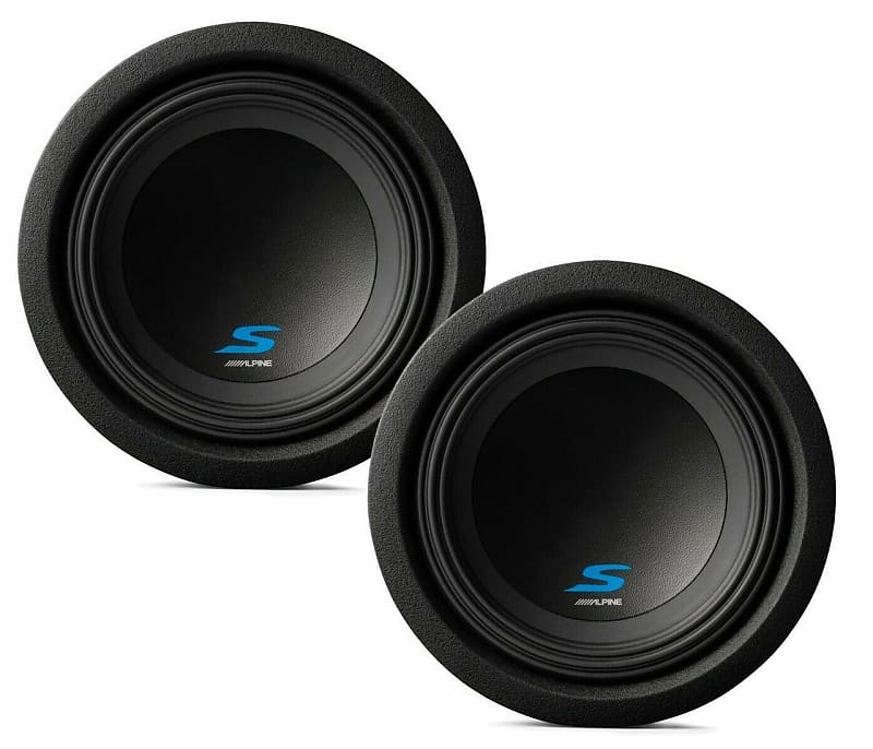 Alpine Subwoofer Package - Two S-W8D2 S-Series 8" Dual 2-Ohm | Reverb