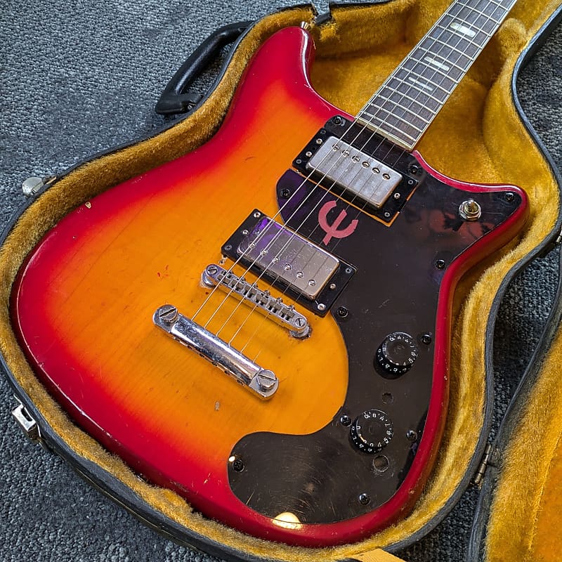 Epiphone Wilshire Electric Guitar 1970s Sunburst Japan w/Case | Reverb