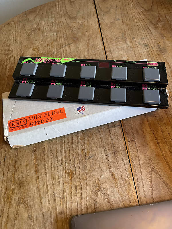 Rolls MP80 MIDI Foot Controller 1980's - Shinny jet black | Reverb