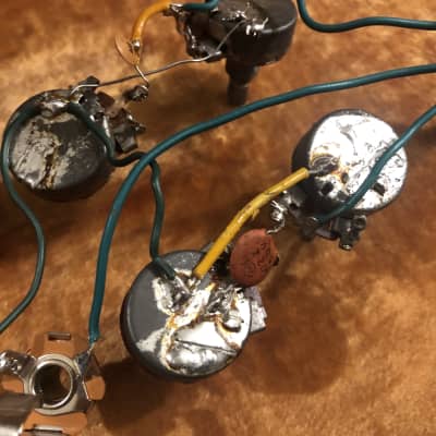Vintage Gibson Centralab Pots Wiring Harness Les Paul SG 335 | Reverb