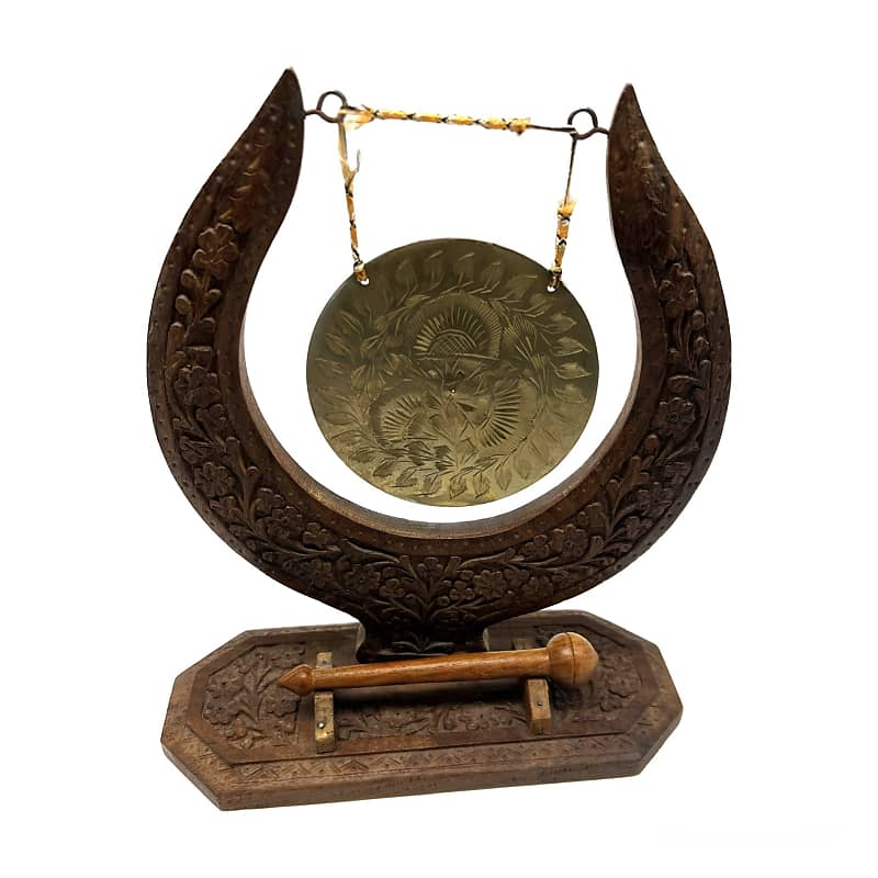 Unbranded Carved Mini Gong Used | Reverb