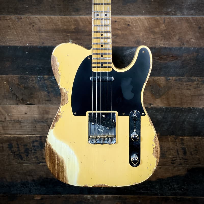 Fender Custom Shop 1952 Telecaster Relic in Aged Natural | Reverb