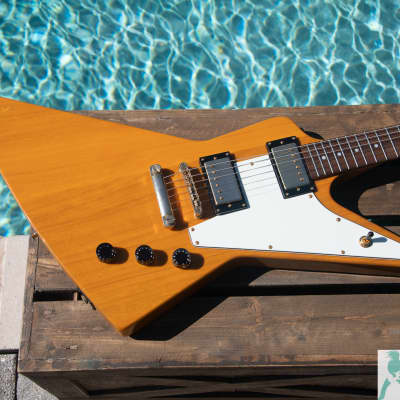 1990's Tokai EX-68 - Explorer Style - Vintage Natural Finish | Reverb