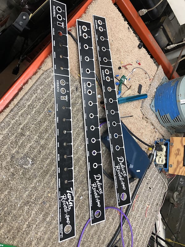 Fender Blackface Fender Twin Reverb reissue panel 2020 Black | Reverb