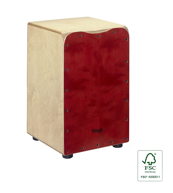 Stagg cajon CAJ-50M Red | Reverb