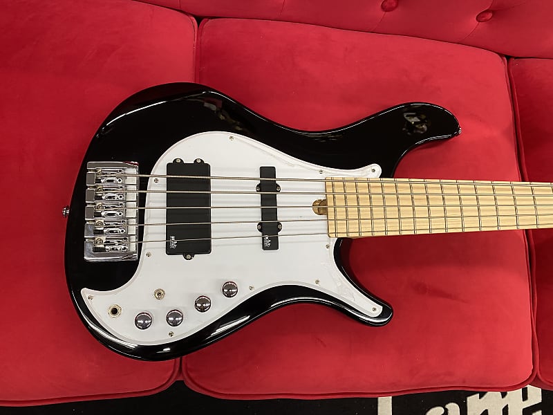 Brubaker MJX-5 Bass Guitar Black | Reverb UK