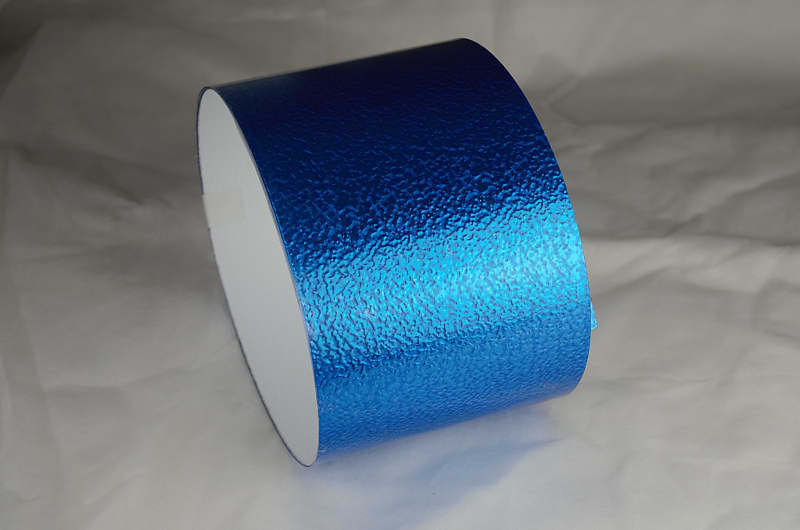 Custom Drum Wrap Blue Metallic Stipple 11" x 45-1/16" | Reverb