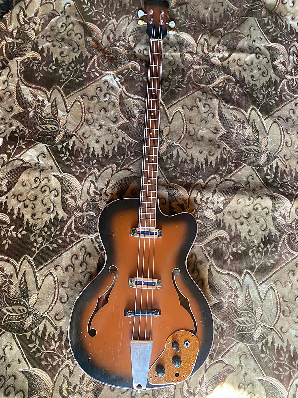 Lviv Lvov Semi Acoustic Bass 1971-1986 Tan Soviet USSR | Reverb UK