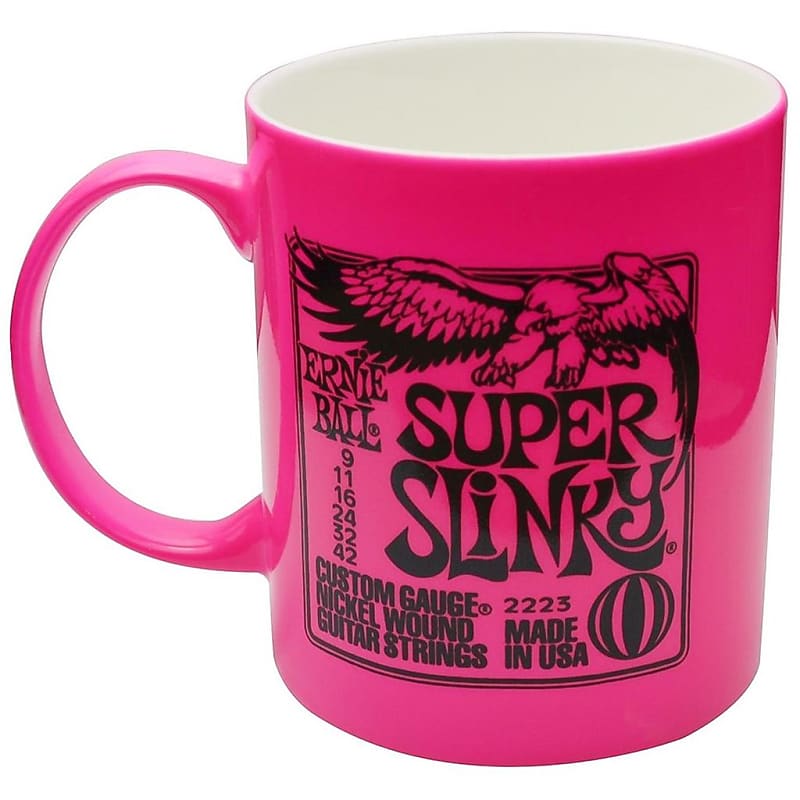 Ernie Ball Super Slinky Coffee Drinks Mug EBSSM | Reverb