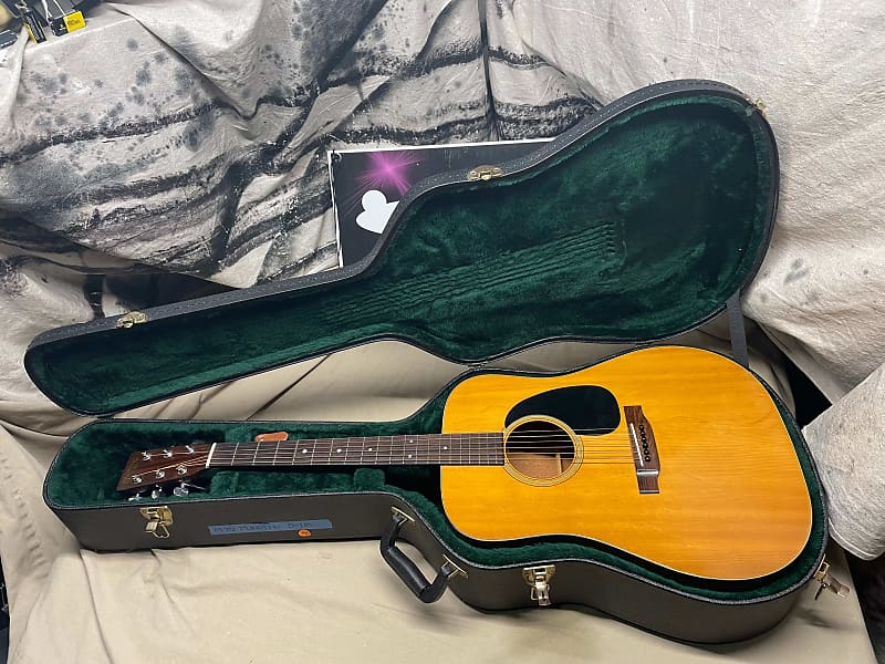 Martin D-18 D18 Acoustic Guitar with Case - has had neck | Reverb