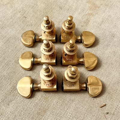 Vintage 1970's Grover Bullseye Rotomatic Guitar Tuners 3+3 | Reverb