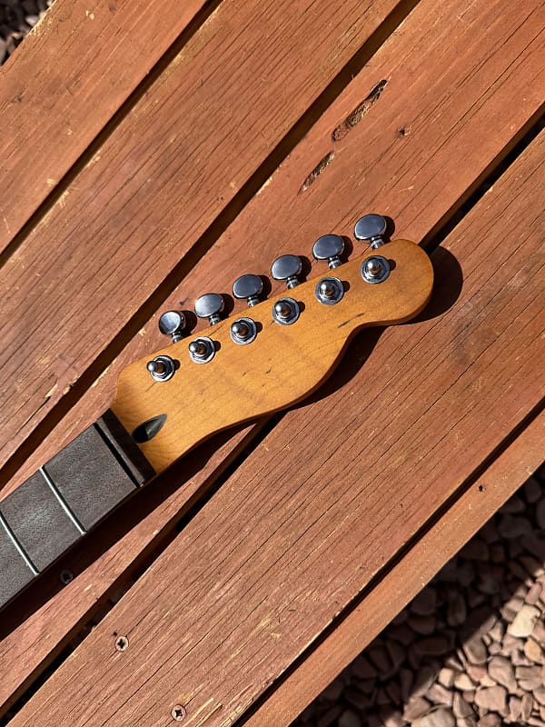 Custom Roasted Maple Telecaster Neck - Satin - 22 Fret - | Reverb