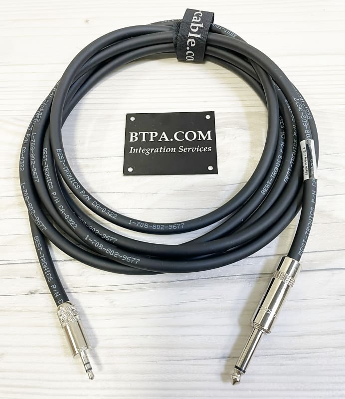 Best-Tronics Pro Audio Balanced 3.5mm to Mono 1/4" Cable - | Reverb