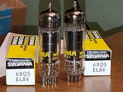 6BQ5 / EL84 Sylvania NOS/NIB Matched Pair | Reverb