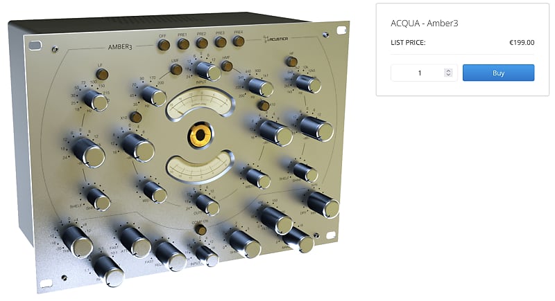 Acustica Audio Amber 3 Plugin (Avalon Collection) | Reverb