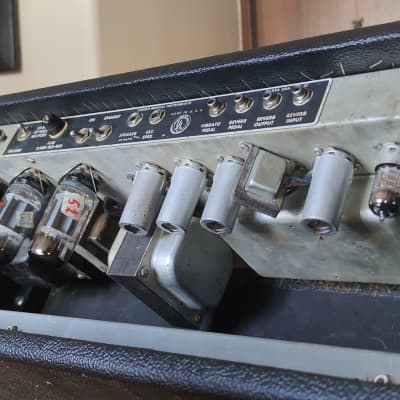 Fender SUPER REVERB HEAD 1968 drip edge BLACKFACE CIRCUIT | Reverb