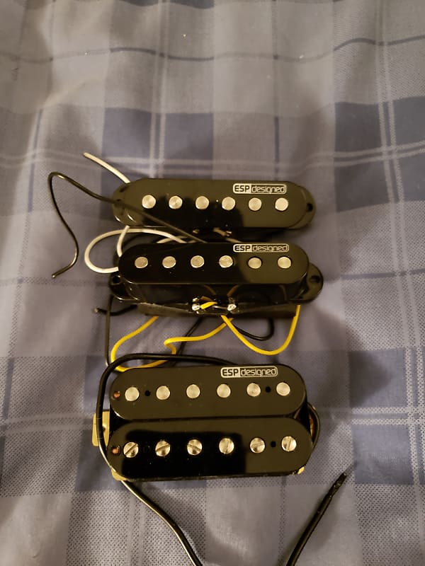 ESP Designed HSS Passive Pickups 2018 Black | Reverb