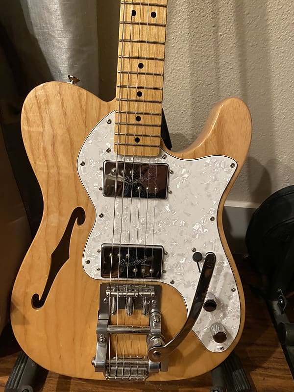 Squier Vintage Modified '72 Tele Thinline w Bigsby | Reverb