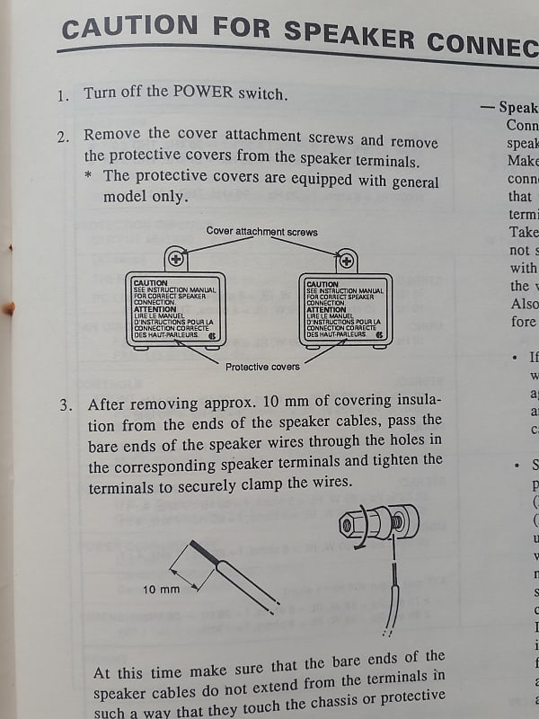 Operation Manual for Yamaha P2700 P250 Power Amplifiers in | Reverb