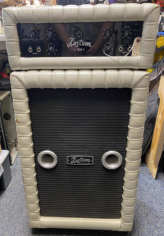 1960s Kustom K-100-1 and Amp Cabinet | Reverb