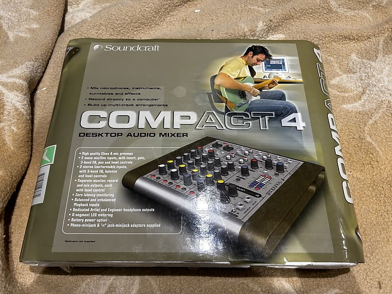 Soundcraft Desktop Audio Mixer Compact4 | Reverb