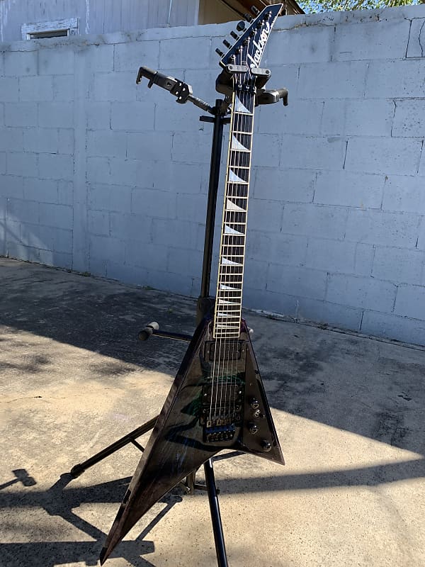 Jackson USA RR1 Randy Rhoads 1994 Eerie Dess Swirl | Reverb UK