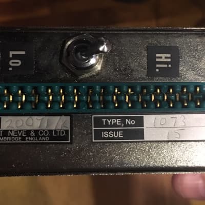 Vintage Neve 1073 8-Channel Mic Preamp EQ Racked with output | Reverb