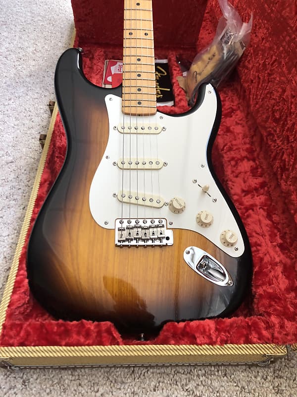 Fender FSR Thin Skin 1954 Reissue Stratocaster 2007 Two Tone | Reverb