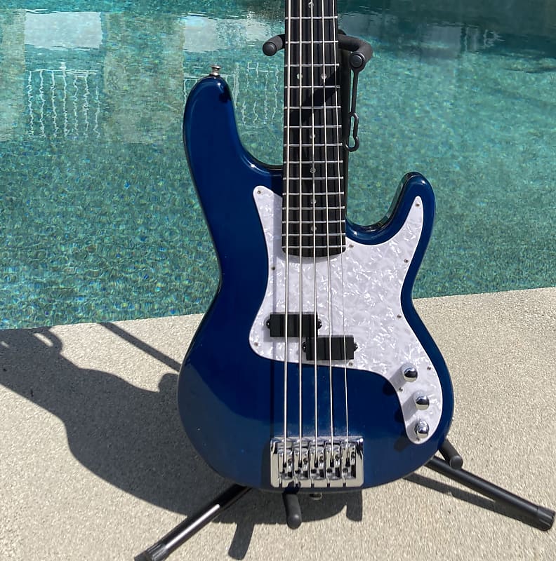 Kiesel PB-5 2017-ish Translucent Blue, active Precision | Reverb