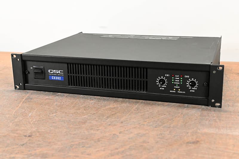 QSC CX302 2-Channel Power Amplifier CG01D7A | Reverb