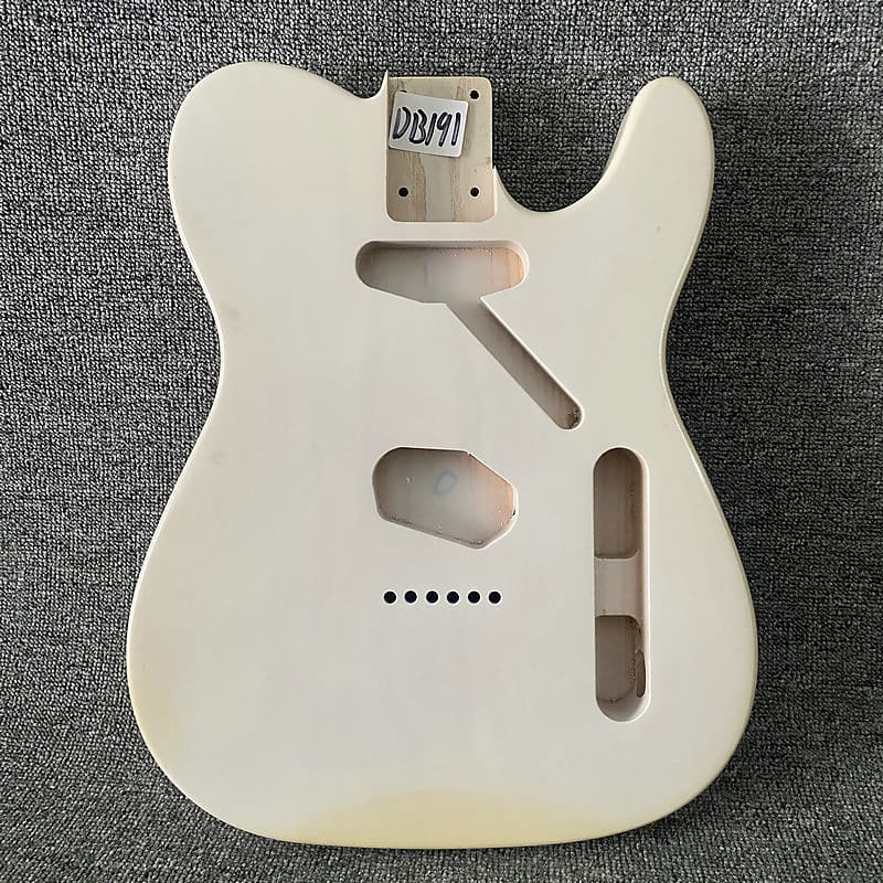 White Solid Ash Wood Telecaster Tele Style Guitar Body | Reverb