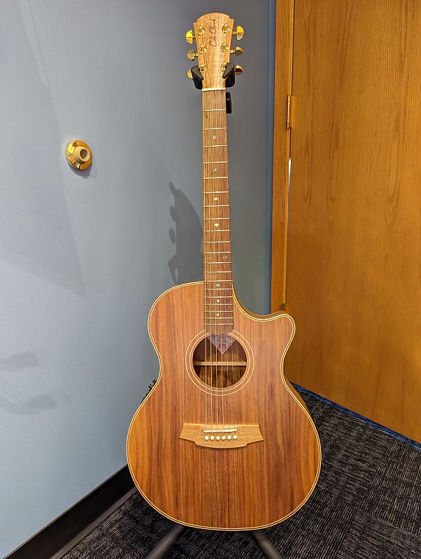 Cole Clark TL2EC-BLBL Thinline Natural Satin Finish Cutaway | Reverb