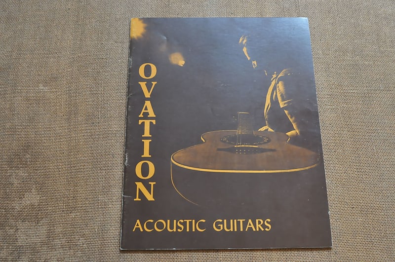 Ovation acoustics vintage catalog booklet brochure. ca 1973 A | Reverb