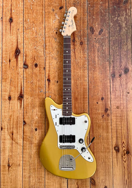 Fender AM PRO Jazzmaster Neck & Aztec Gold MJT Body & Mastery | Reverb