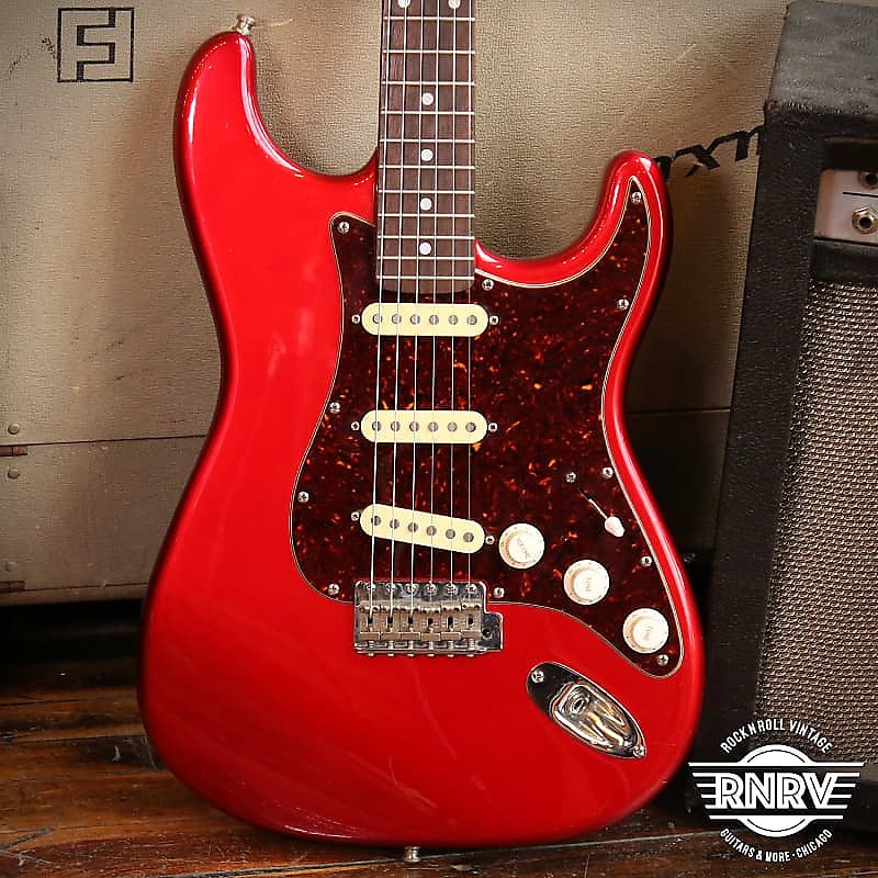 90's ESP "Vintage Series" Strat Candy Apple Red Japan | Reverb