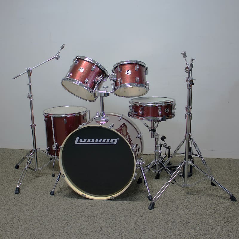 Used Ludwig Element Evolution 5-Piece Drum Set w/Remo Heads & | Reverb