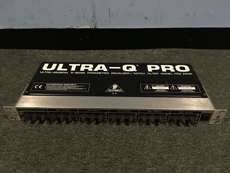 Behringer Ultra Q Pro PEQ 2200 Musical 5-band Parametric | Reverb