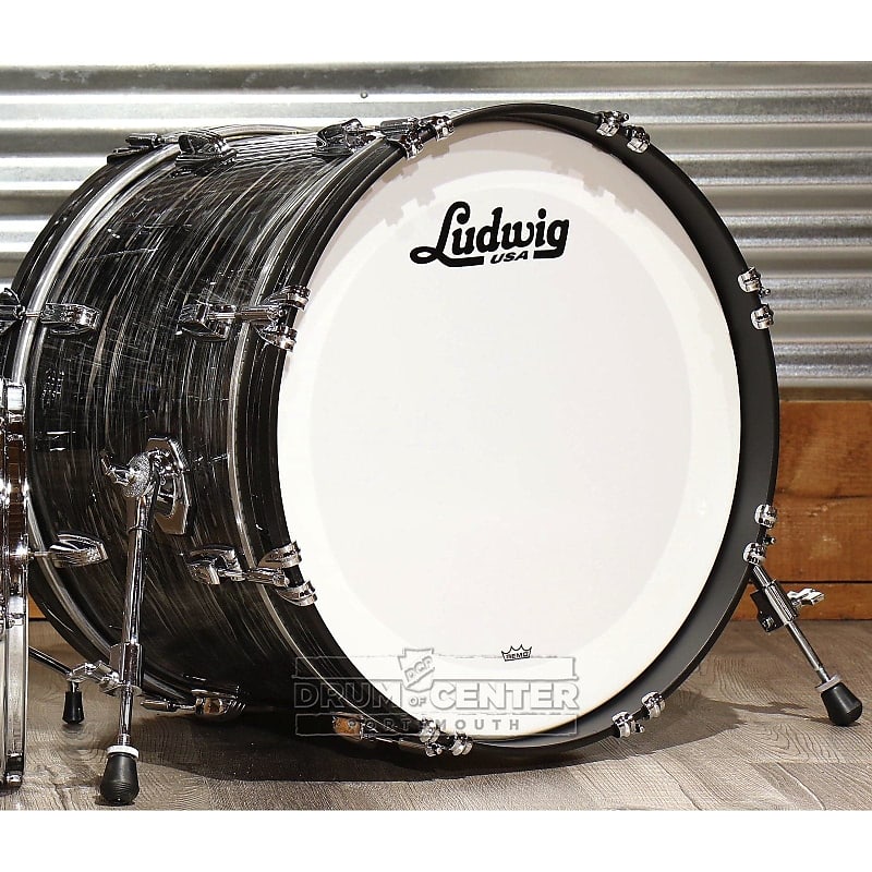 Ludwig Classic Maple Bass Drum 20x14 Vintage Black Oyster | Reverb