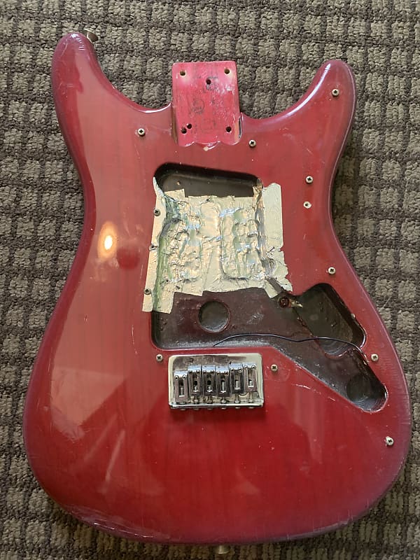 Fender Lead II 1980 Transparent red body | Reverb