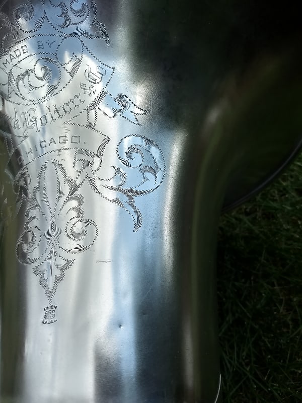 Frank Holton 1914 Silver Eb Tuba | Reverb
