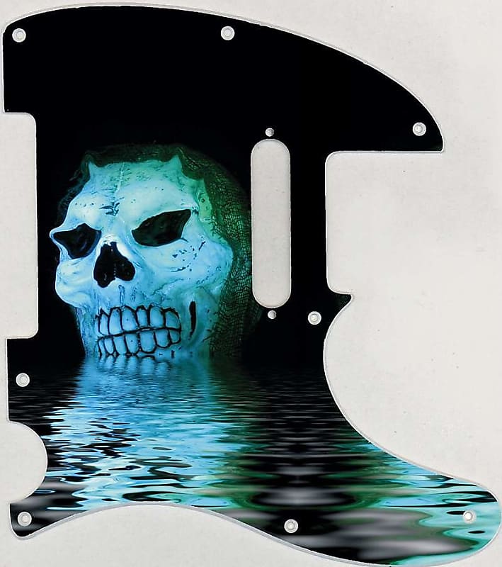 Graphical pickguard Fender Telecaster Tele Standard 8 Hole | Reverb