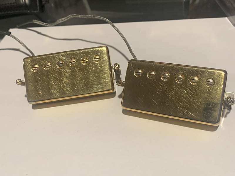 Gibson PAF Classic 57 Pickups (SET) - Gold w/Screws | Reverb UK