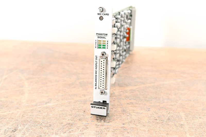 Studer Mic/Line In Card for D21m Modular I/O System CG01HD4 | Reverb