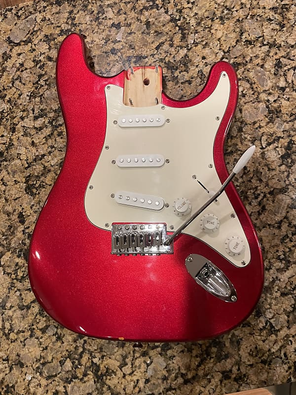 Fully loaded Metallic red strat body | Reverb