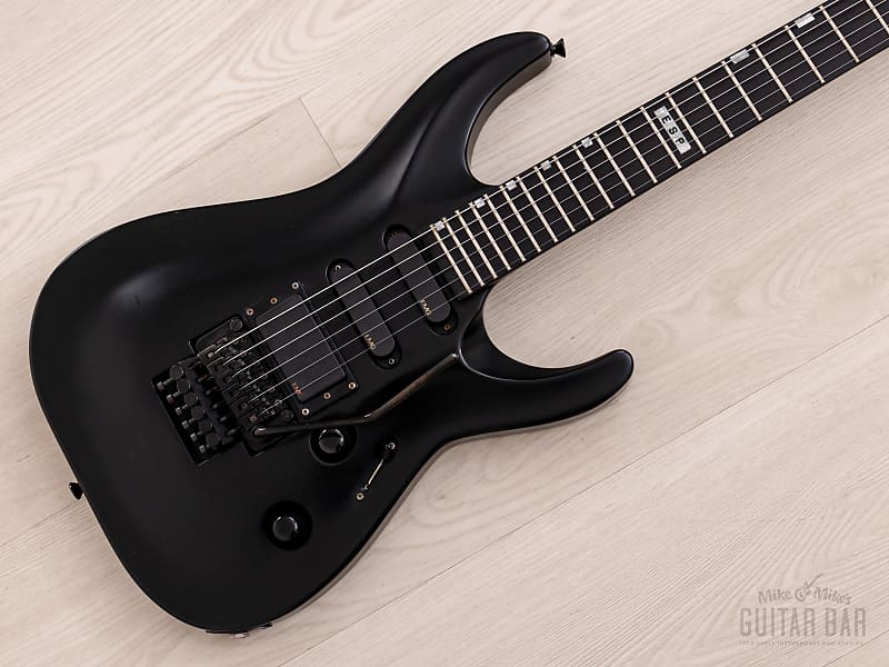 1995 ESP Custom Shop Horizon-Custom SSH Superstrat Black | Reverb
