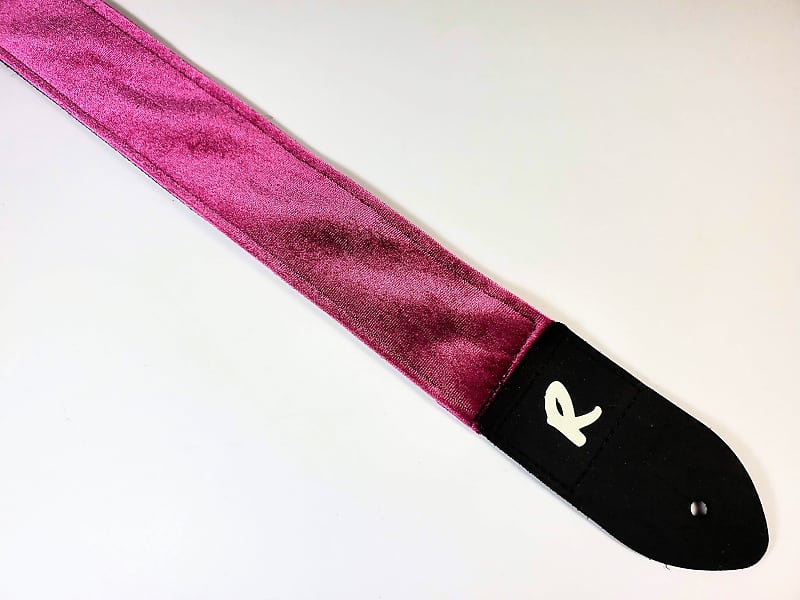 Pink Velvet Guitar Strap - Magenta Velvet Guitar Strap | Reverb UK